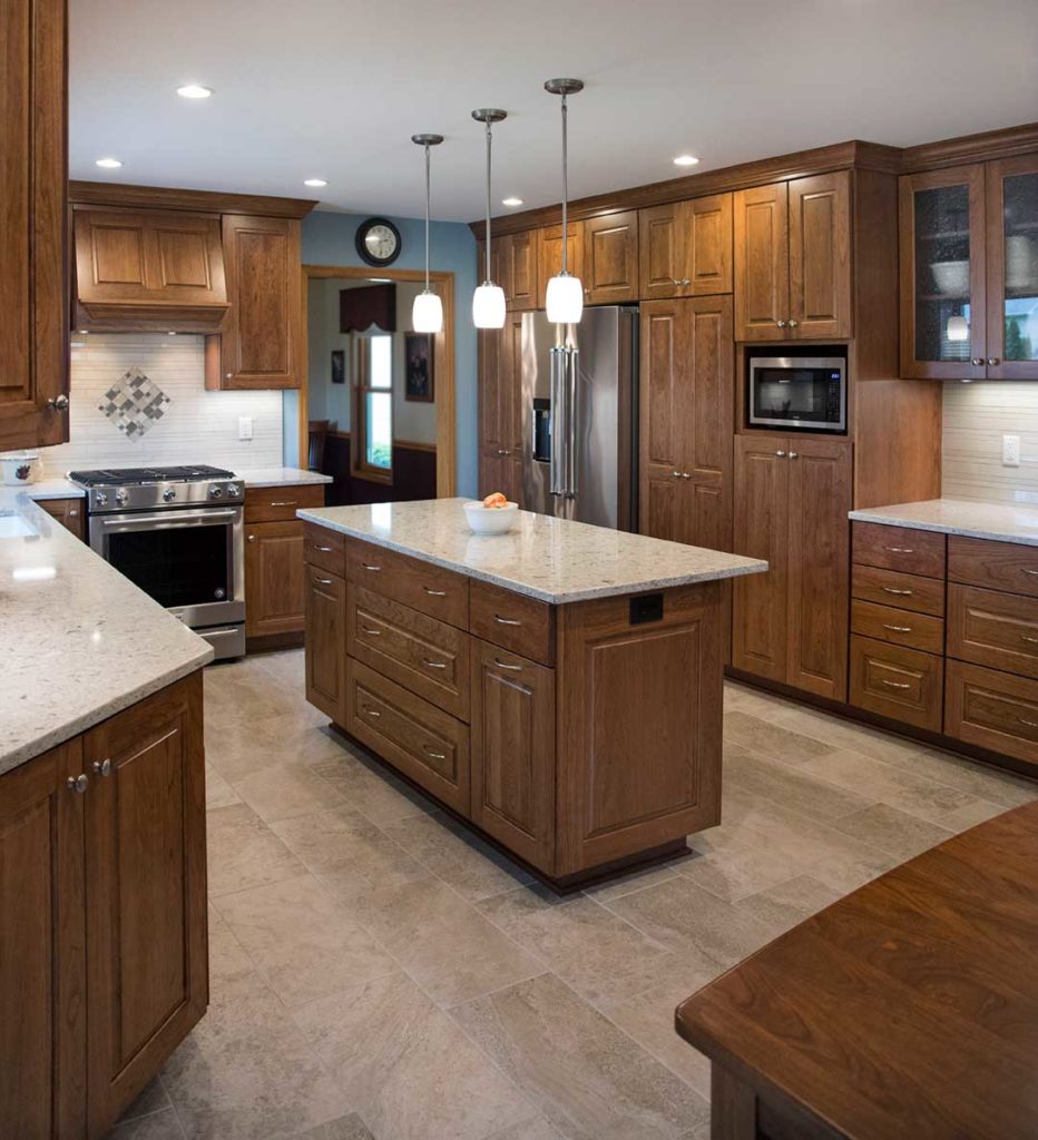 From Dated To Delightful: An Enclosed Kitchen Design In Fitchburg, WI ...
