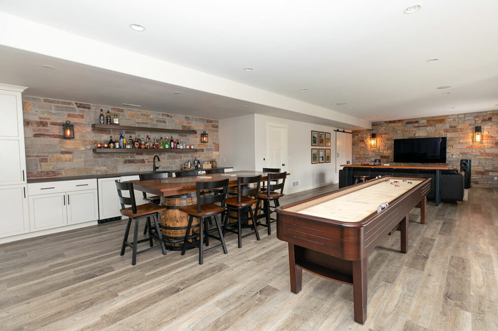 A Waunakee Basement Remodel Made For Entertaining - Sweeney Design Build