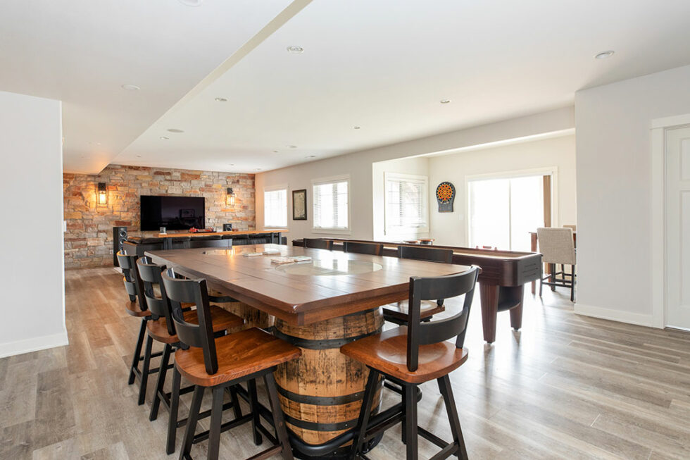 A Waunakee Basement Remodel Made For Entertaining - Sweeney Design Build