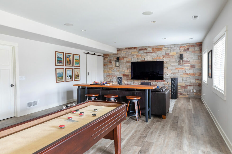 A Waunakee Basement Remodel Made For Entertaining - Sweeney Design Build
