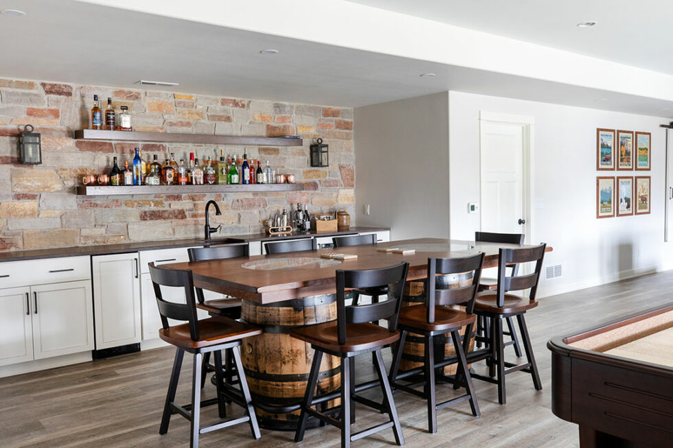 A Waunakee Basement Remodel Made For Entertaining - Sweeney Design Build